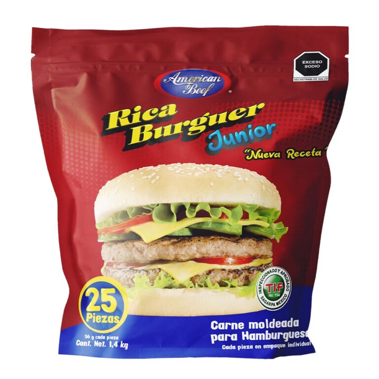 Carne Para Hamburguesa Rica Burger Junior American Beef - Amebeef.com